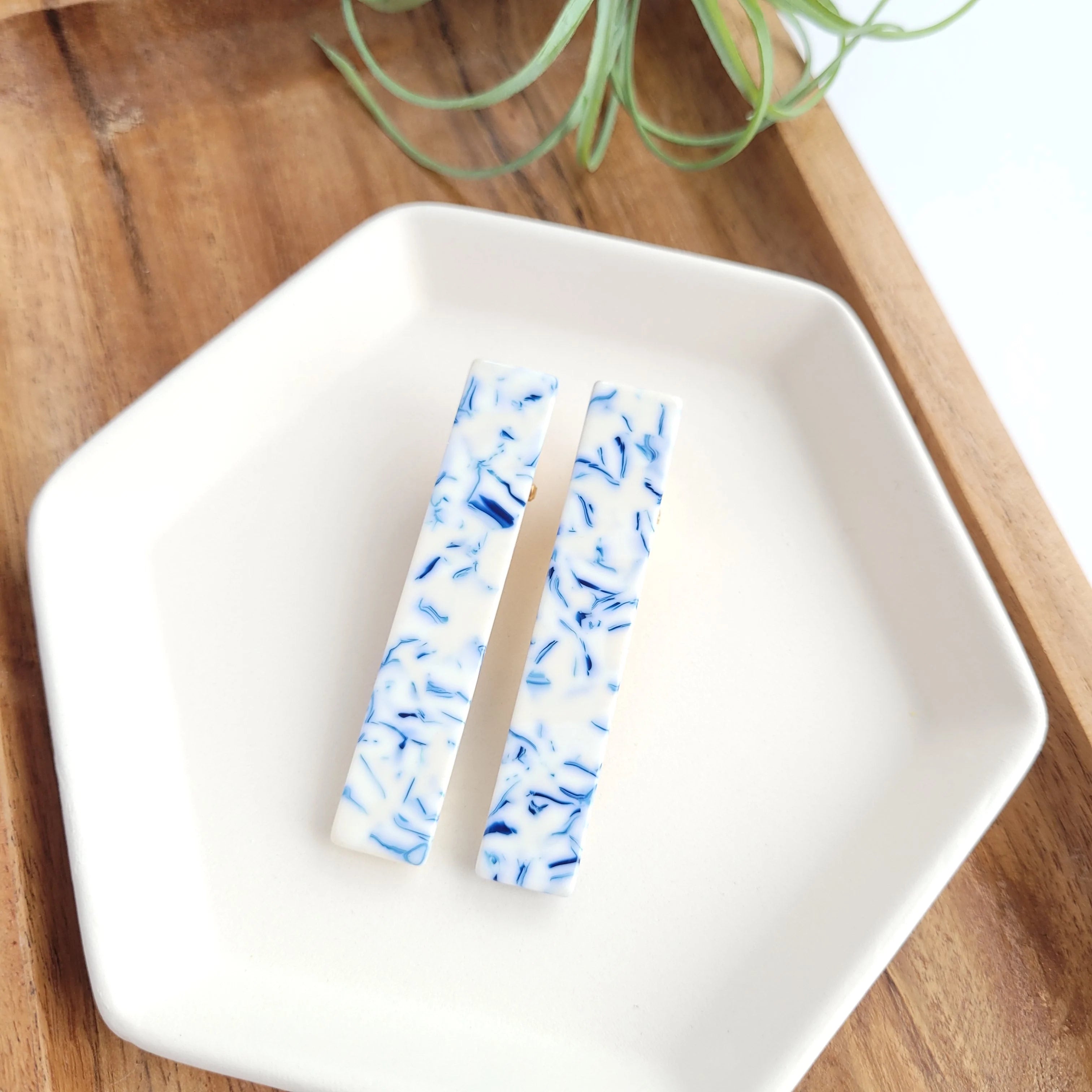 Eleanor Hair Clip - Greek Goddess Blue – A Little Longer